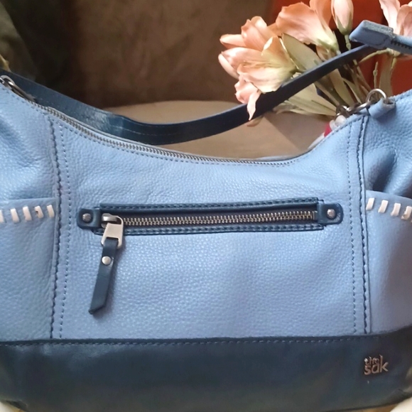 The Sak | Bags | The Sak Navy Pebbled Leather Satchelshoulder Strap ...